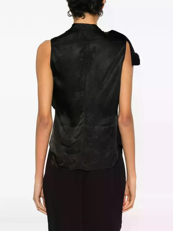 Rick Owens Draped Sleeveless Top