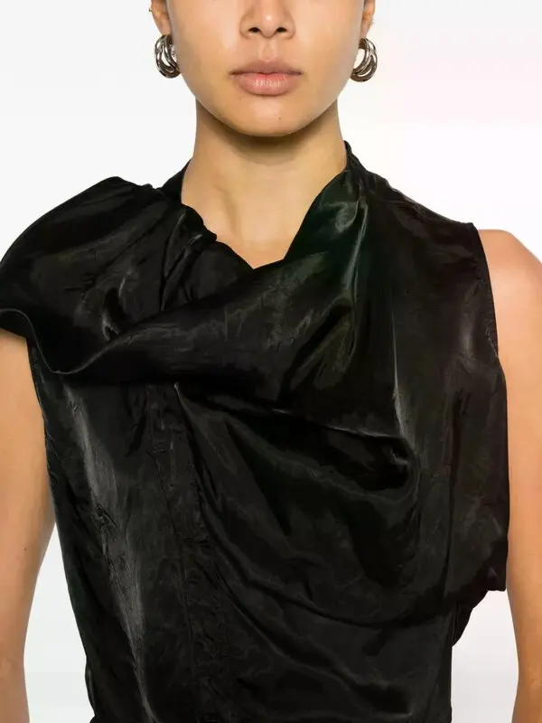 Rick Owens Draped Sleeveless Top