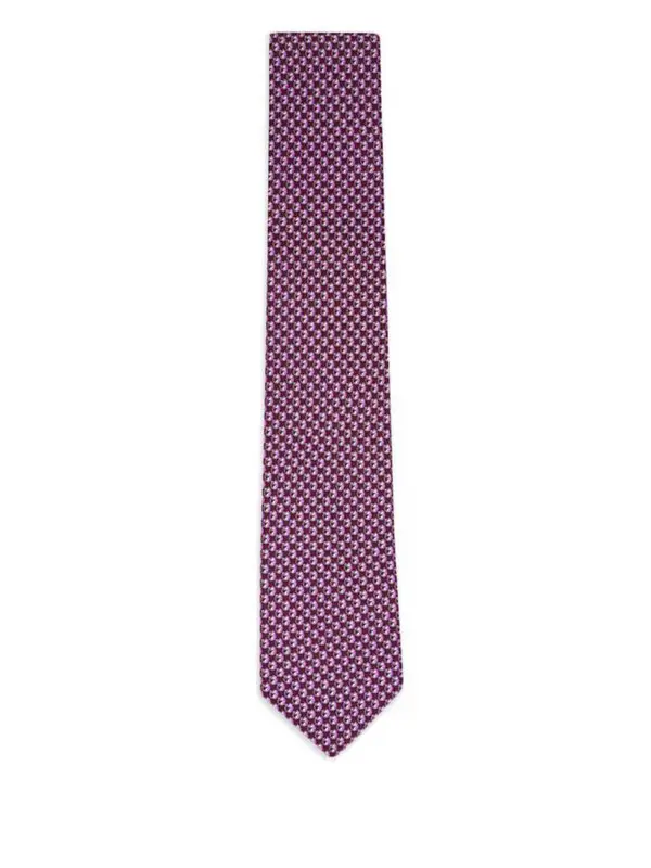 FERRAGAMO Patterned Necktie - Purple