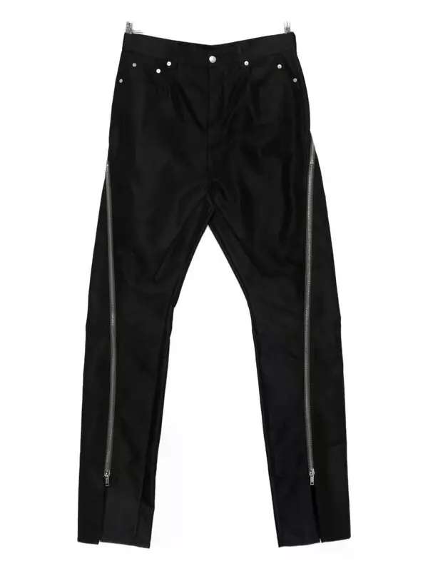 Rick Owens Bolan Banana Zip-detail Trousers - Black