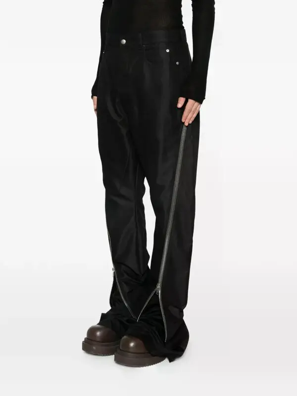Rick Owens Bolan Banana Zip-detail Trousers - Black