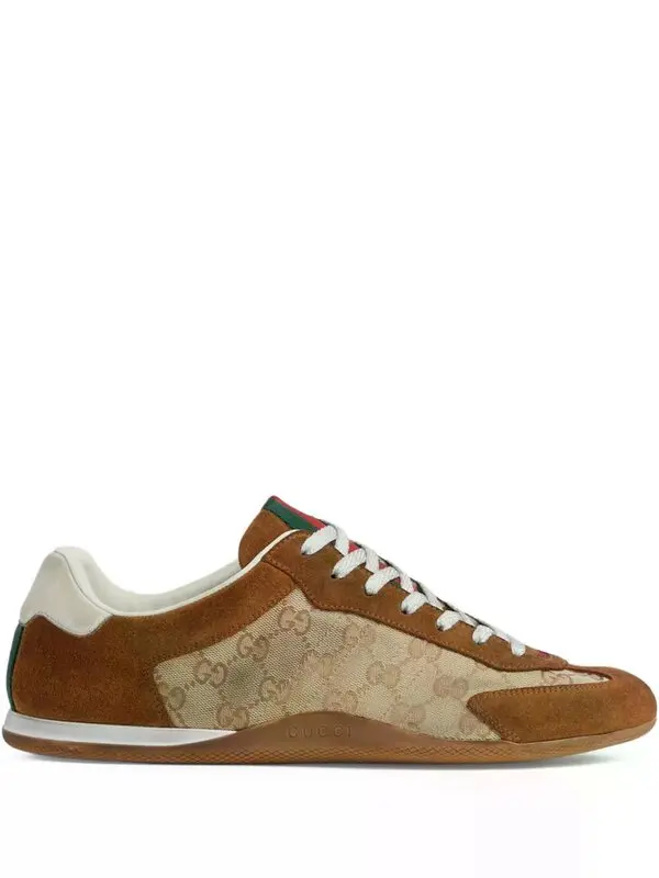 Gucci Shift Gg Web-detail Sneakers - Neutrals