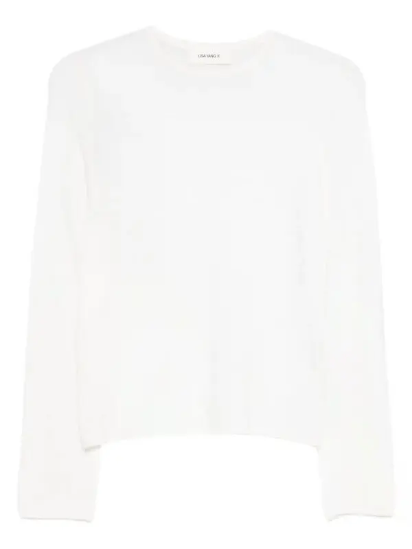LISA YANG Ribbed Cashmere Sweater - White