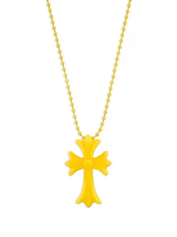 Chrome Hearts Cross-pendant Necklace - Yellow