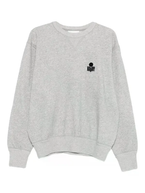 MARANT Embroidered Logo Sweatshirt - Grey