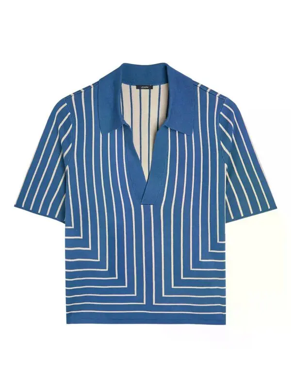 JOSEPH Geometric-pattern Polo Top
