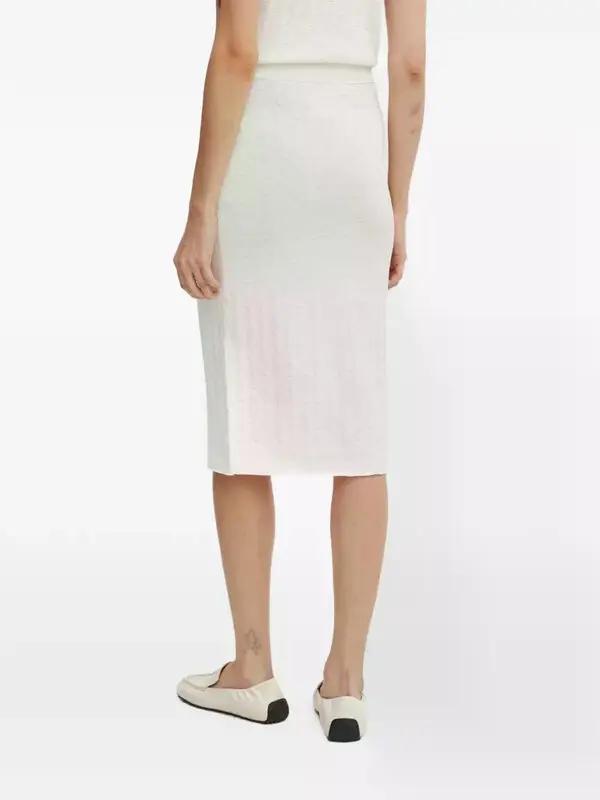 Armani Exchange Textured Knit Midi Skirt