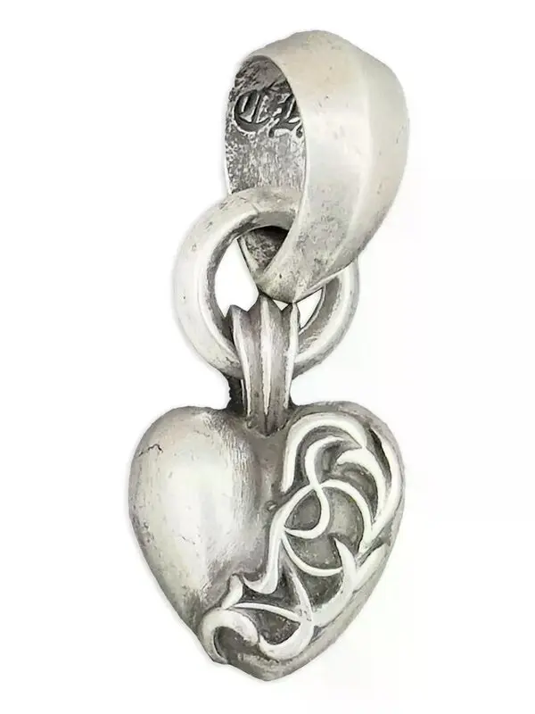 Chrome Hearts Floral-heart Pendant - Silver