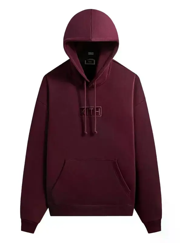Kith Classic Logo Nelson Cotton Hoodie - Red