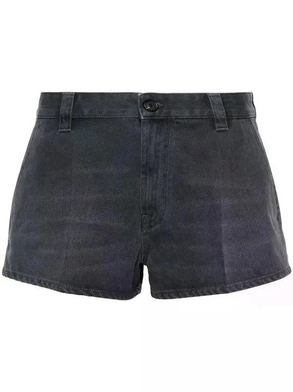 Miu Miu Logo-embroidered Mini Shorts