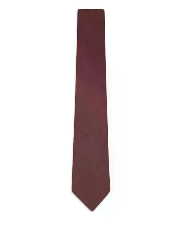Canali Wool Neck Tie - Brown