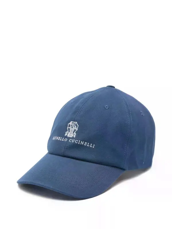 Brunello Cucinelli Logo-embroidered Baseball Cap - Blue