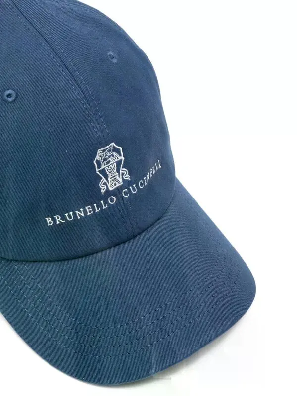 Brunello Cucinelli Logo-embroidered Baseball Cap - Blue