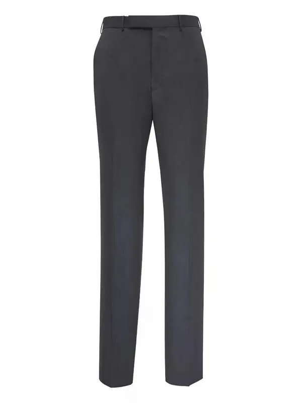 Zegna Wool Tailored Trousers - Grey
