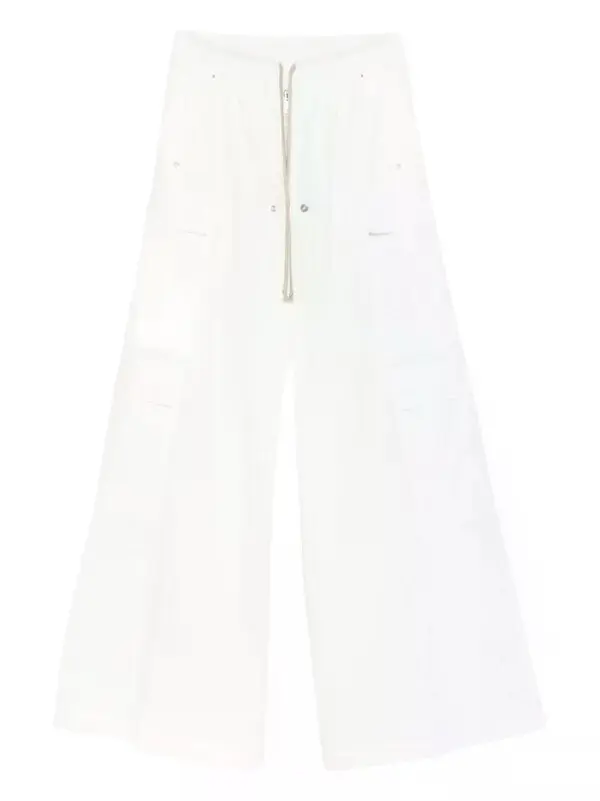 Rick Owens Cargobelas Drawstring Trousers - White