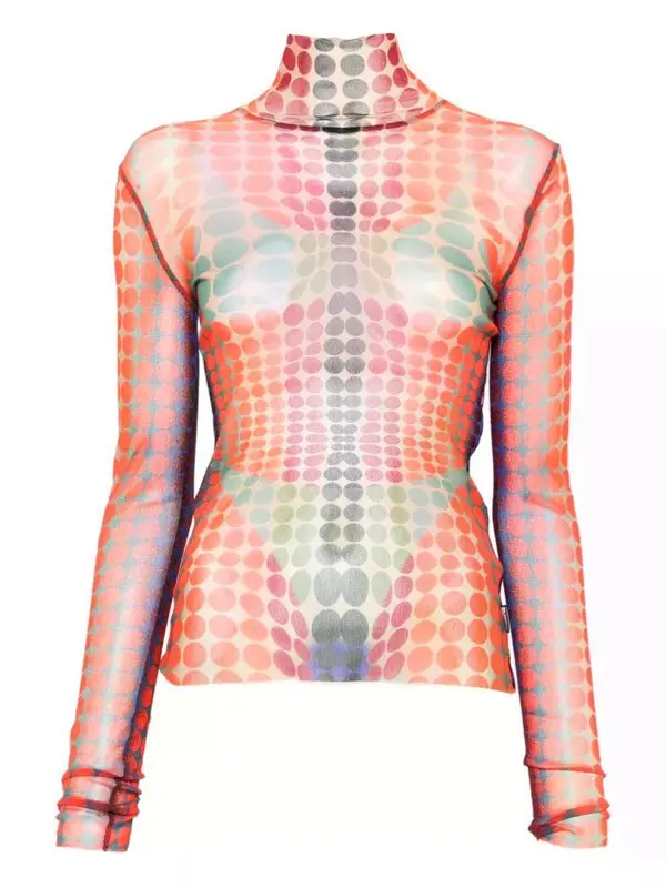 Jean Paul Gaultier Patterned Long-sleeve Top