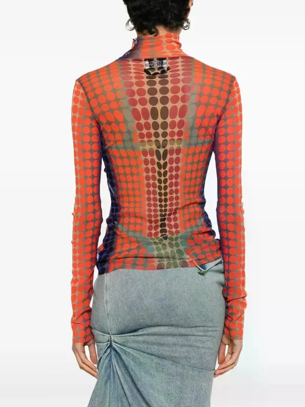 Jean Paul Gaultier Patterned Long-sleeve Top