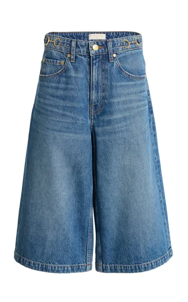 Ulla Johnson Rowan Wide-leg Denim Culottes
