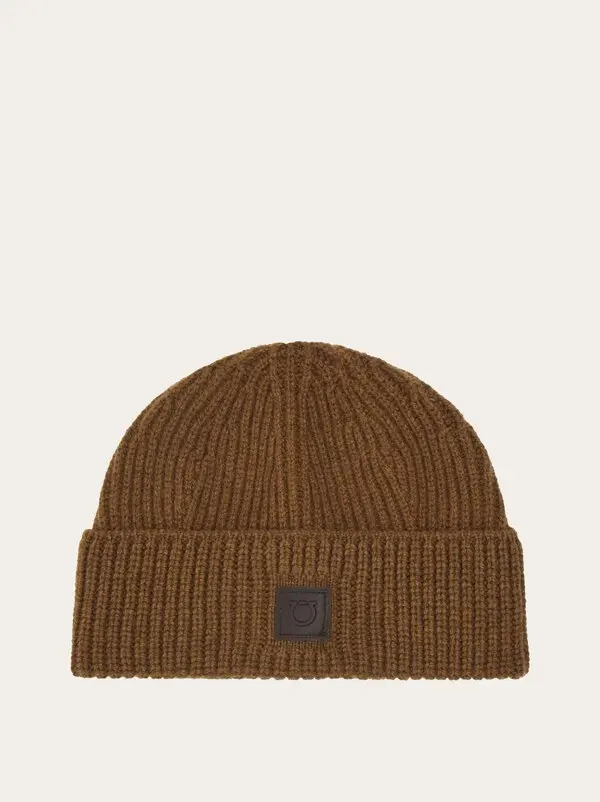 FERRAGAMO Knitted Beanie - Brown