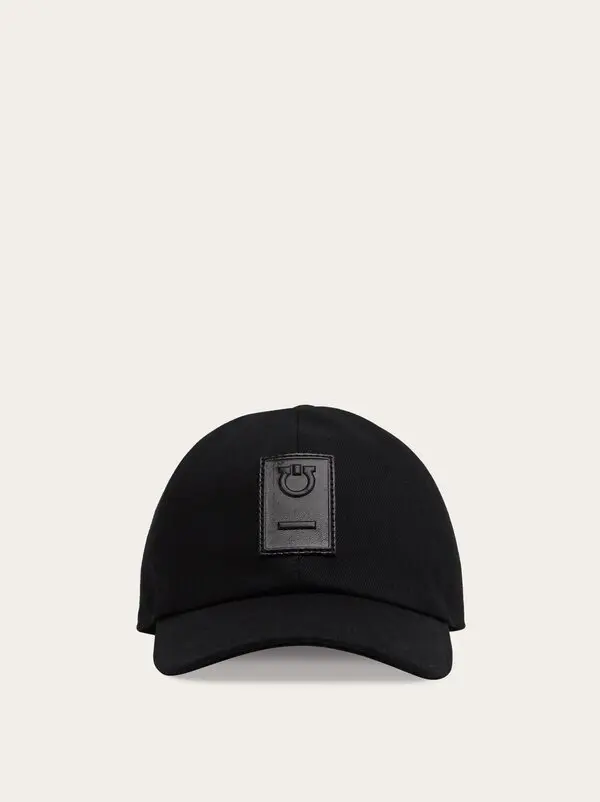 FERRAGAMO Gancini Baseball Cap - Black