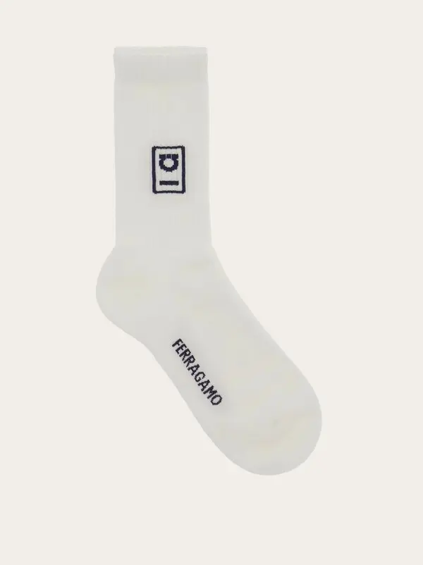 FERRAGAMO Hug Sports Socks - White