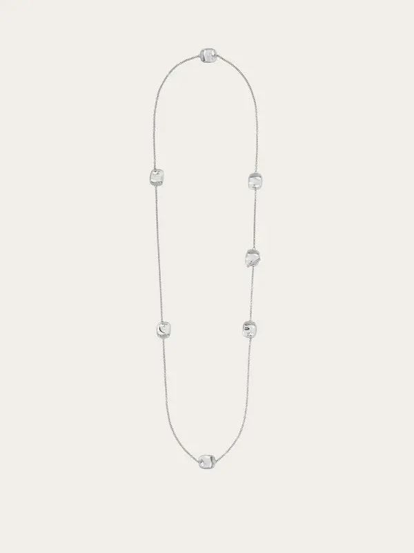 FERRAGAMO Vara Long Necklace - Silver