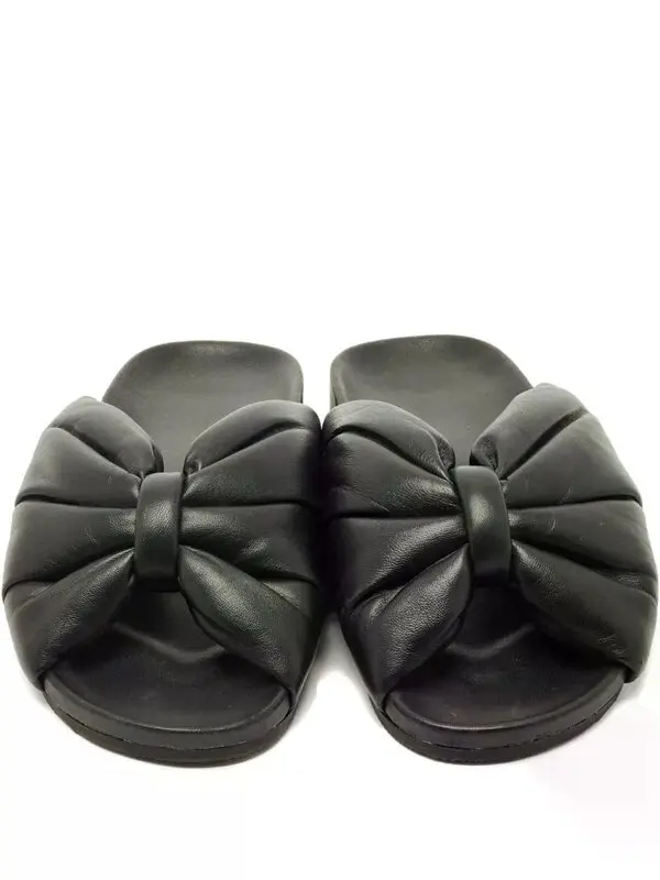 Balenciaga Draped Leather Slides