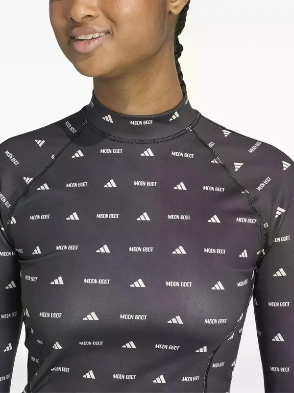 Adidas Logo-patterned Long-sleeved Sweater