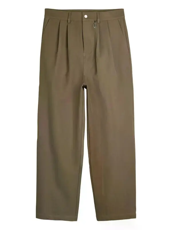 ONLY THE BLIND Pleated Twill Trousers
