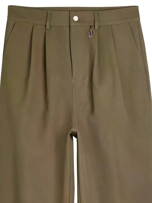 ONLY THE BLIND Pleated Twill Trousers
