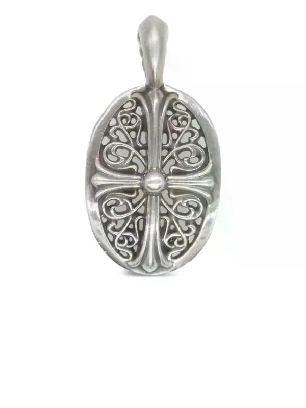 Chrome Hearts Oval Cross Pendant - Silver