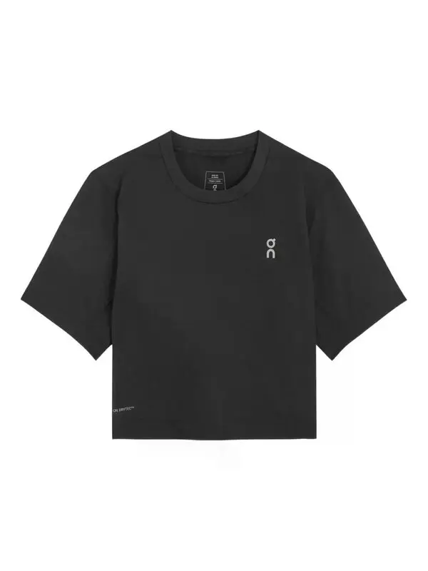 On Cropped T-shirt - Black