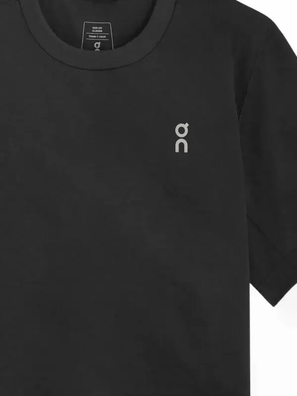 On Cropped T-shirt - Black