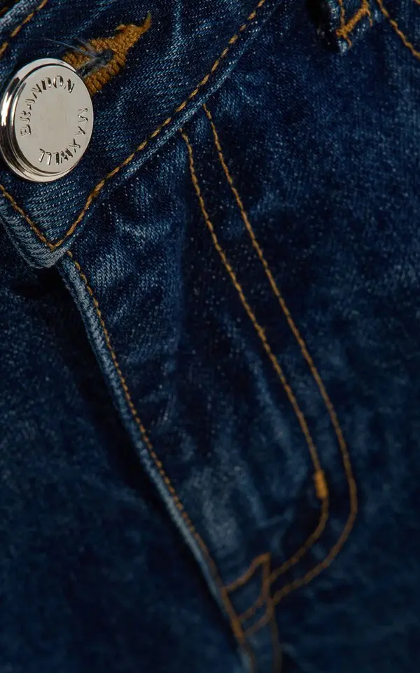 Brandon Maxwell Beau Buckle-detailed Straight-leg Jeans