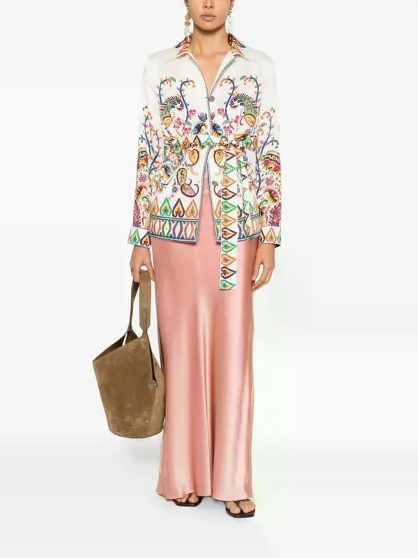 Etro Paisley-print Belted Jacket