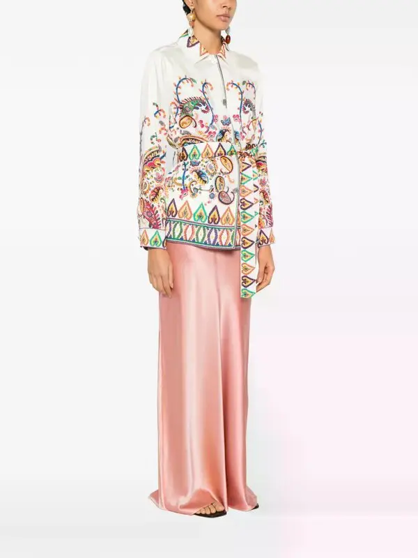 Etro Paisley-print Belted Jacket