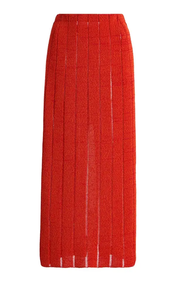 Proenza Schouler Maelle Midi Skirt - Red