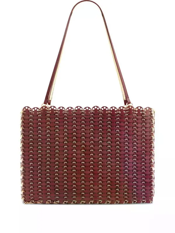 Rabanne 1969 Iconic Discs Shoulder Bag - Red