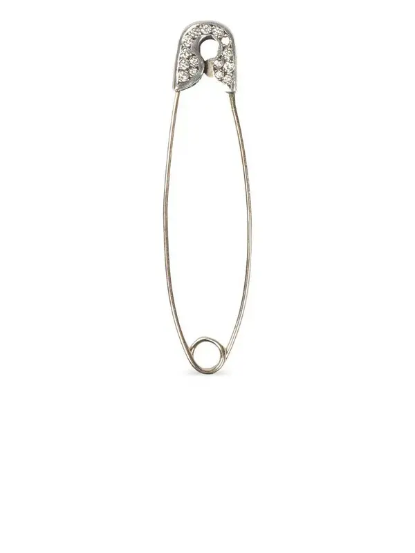 Chrome Hearts Diamond Safety Pin - Silver