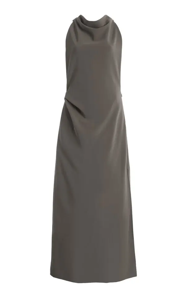 Proenza Schouler Selena Crepe Halter Maxi Dress
