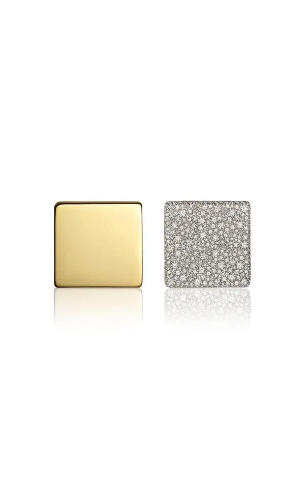 SAUER 18k Yellow Paradox Pavé Earrings