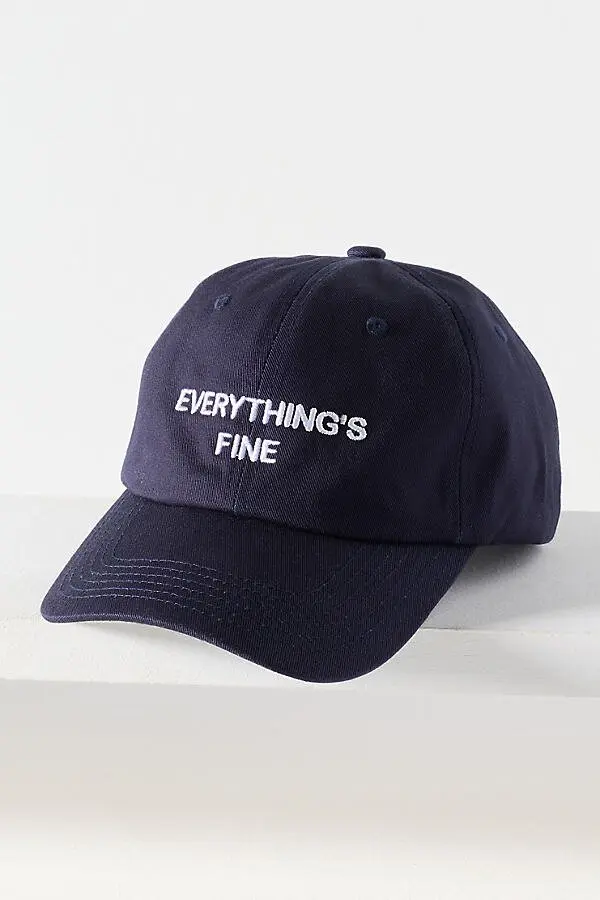 Intentionally Blank Everything's Fine Baseball Cap