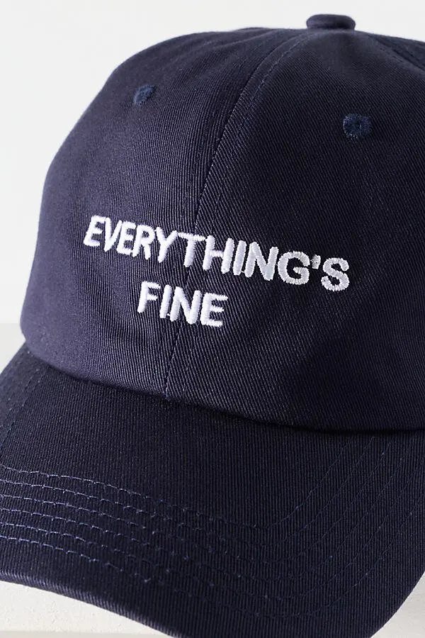 Intentionally Blank Everything's Fine Baseball Cap