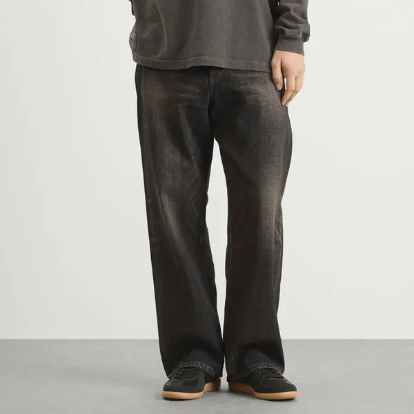 NEIGHBORHOOD Wide Leg Selvedge Denim Jeans