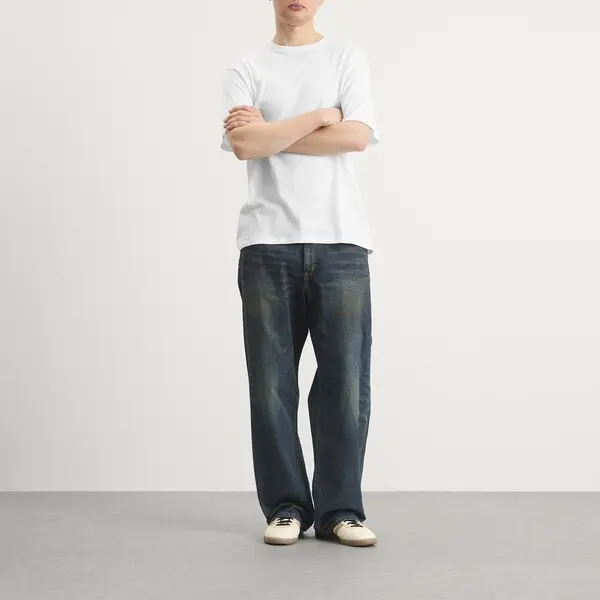 NEIGHBORHOOD Wide Leg Selvedge Denim Jeans