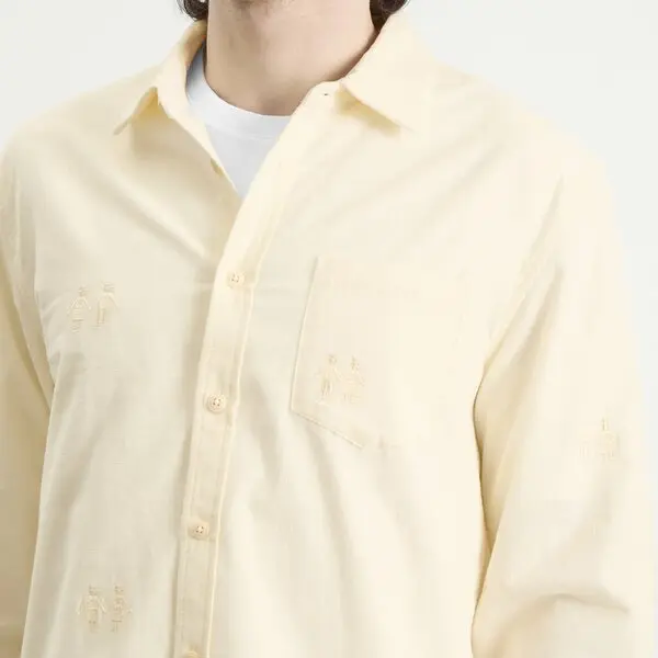 Folk Embroidery Direction Babycord Shirt