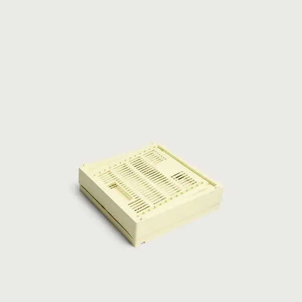 HAY Cube Recycled Colour Crate - Light Yellow