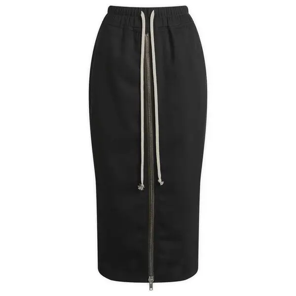 Rick Owens Zipped Pillar Skirt - Black