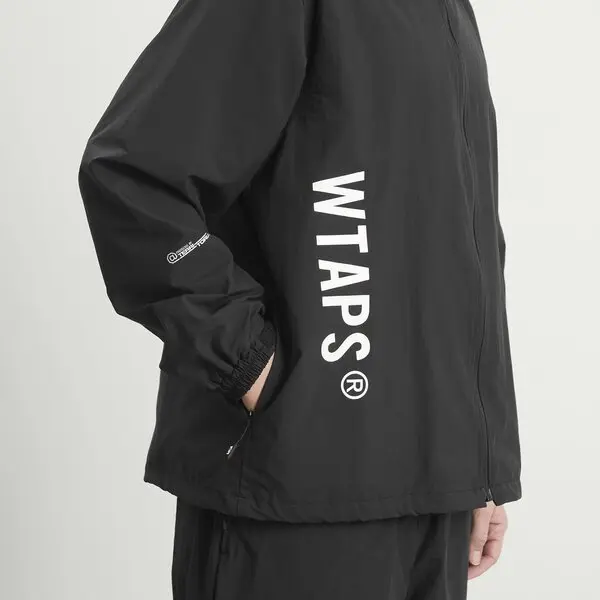 WTAPS Pertex Logo Track Jacket - Black
