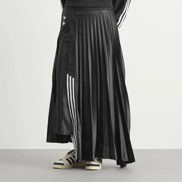 Adidas X Willy Chavarria Pleated Skirt - Black | Editorialist